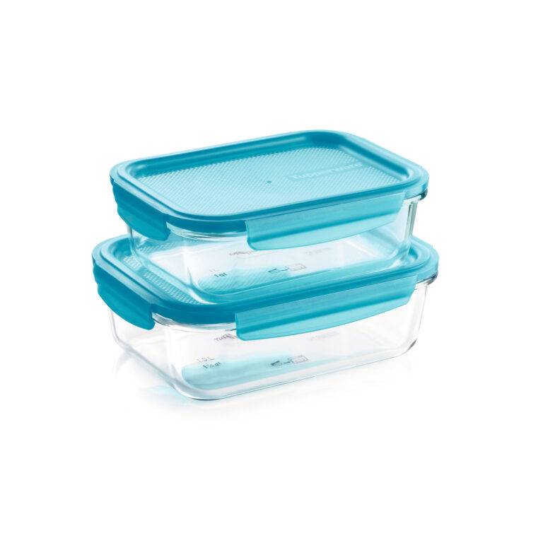 Koop het Set Cubix - vierkante bewaardozen bij Tuppershop.nl